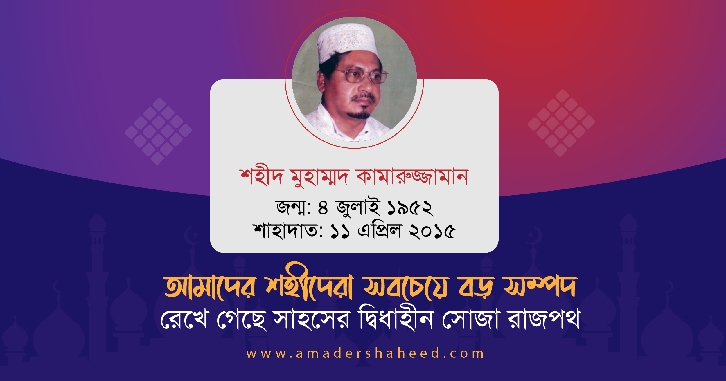 শহীদ মুহাম্মদ কামারুজ্জামান – আমাদের শহীদেরা